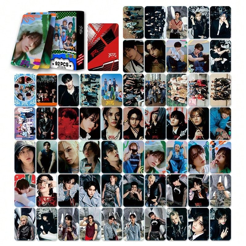 92pcs SK New Album Double-Sided Photocard, Boxed Photo Card, Instagam ...