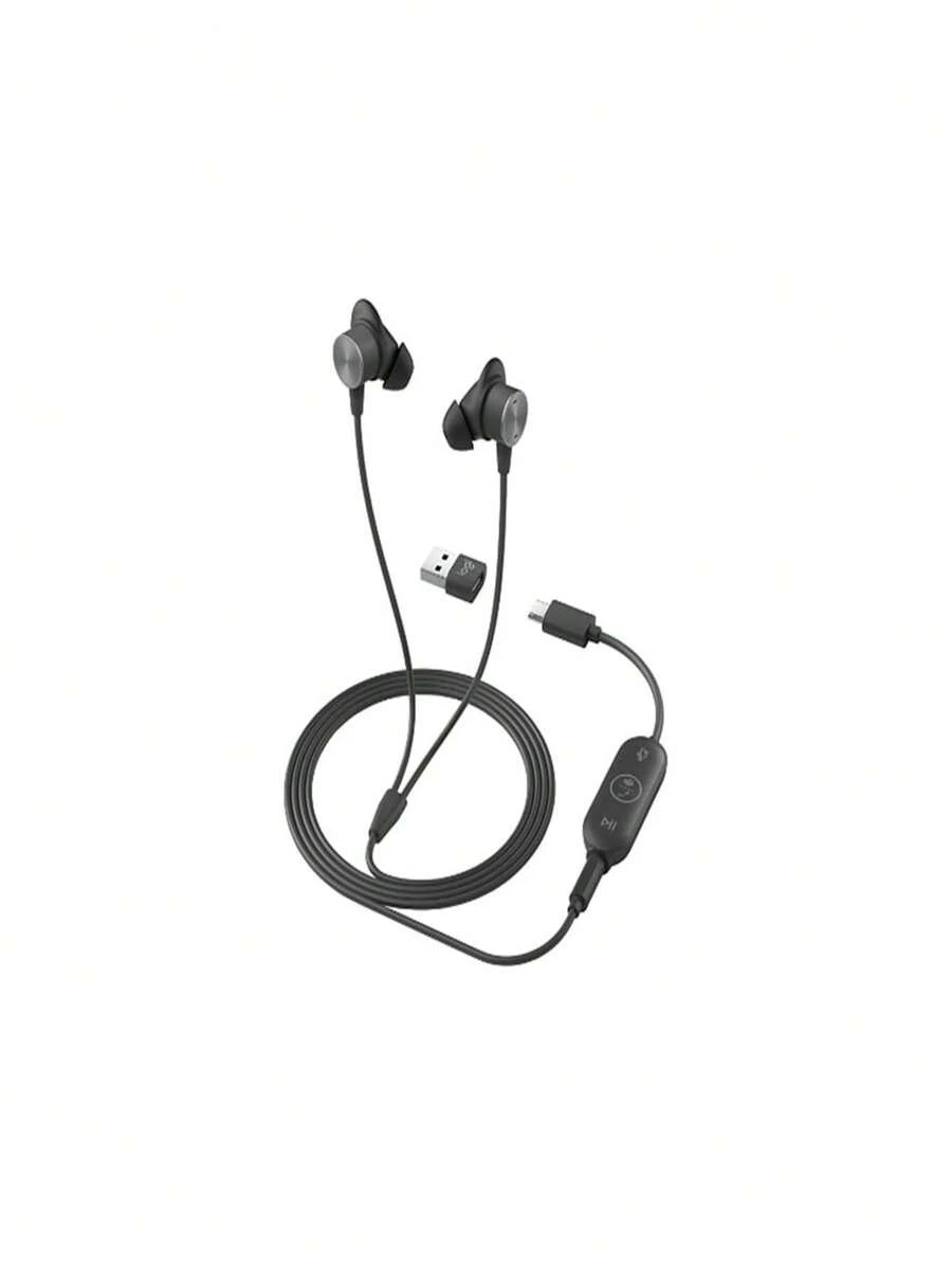 Logitech 981-001008 Wired Headset With Earbud, Graphite | SHEIN USA