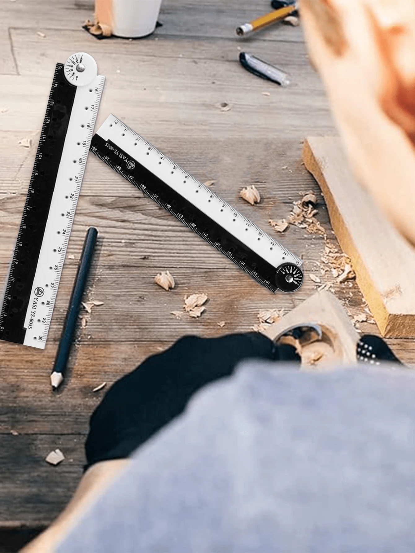 Folding Ruler With Precision Marking & Zero-Centering For Sewing ...