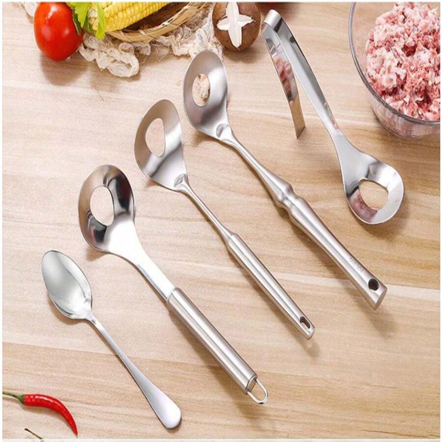 2 Pcs Meatball Spoon Set, Stainless Steel Meatball Spoon,Non-Stick ...