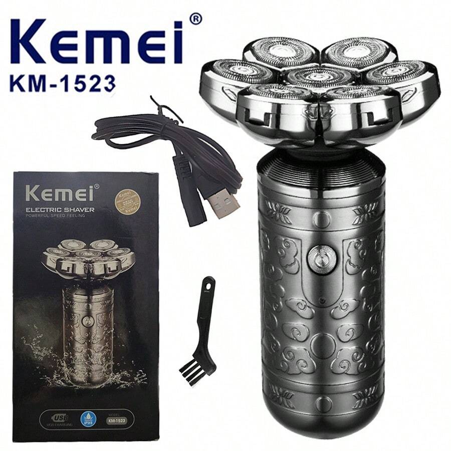 Kemei USB Rechargeable Portable Mini Waterproof Electric Shaver Kemei ...