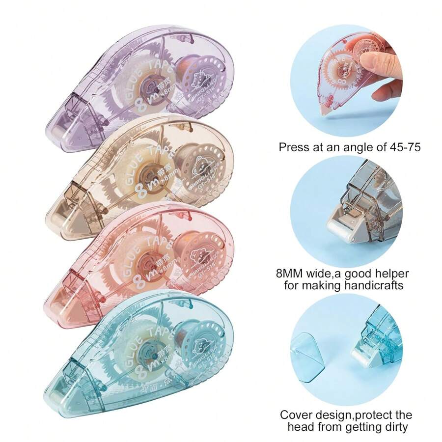 1pc Double-Sided Adhesive Tape Roll, For Crafts, Scrapbooking, School ...