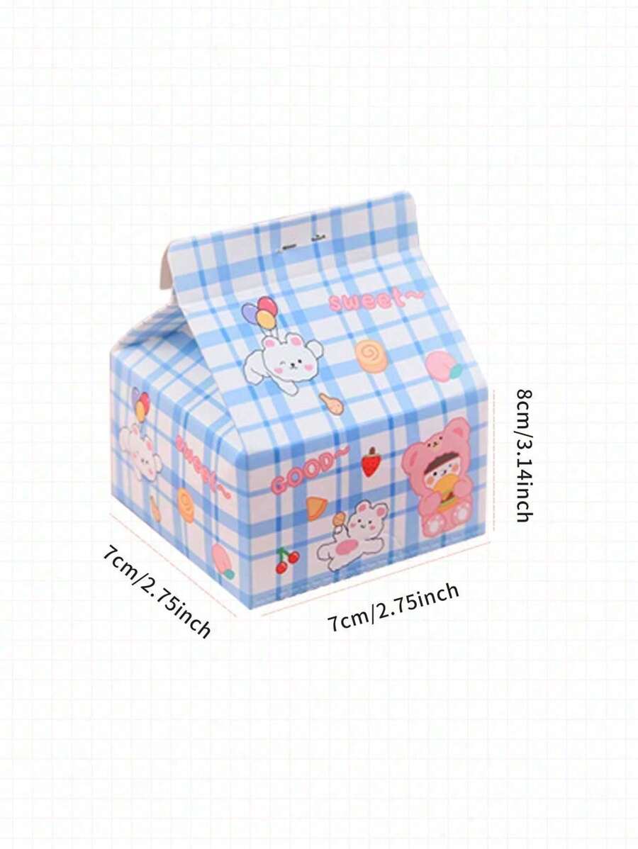 200 Sheets Milk Carton Design Memo Notes Paper, Multi-Pattern Sticky ...