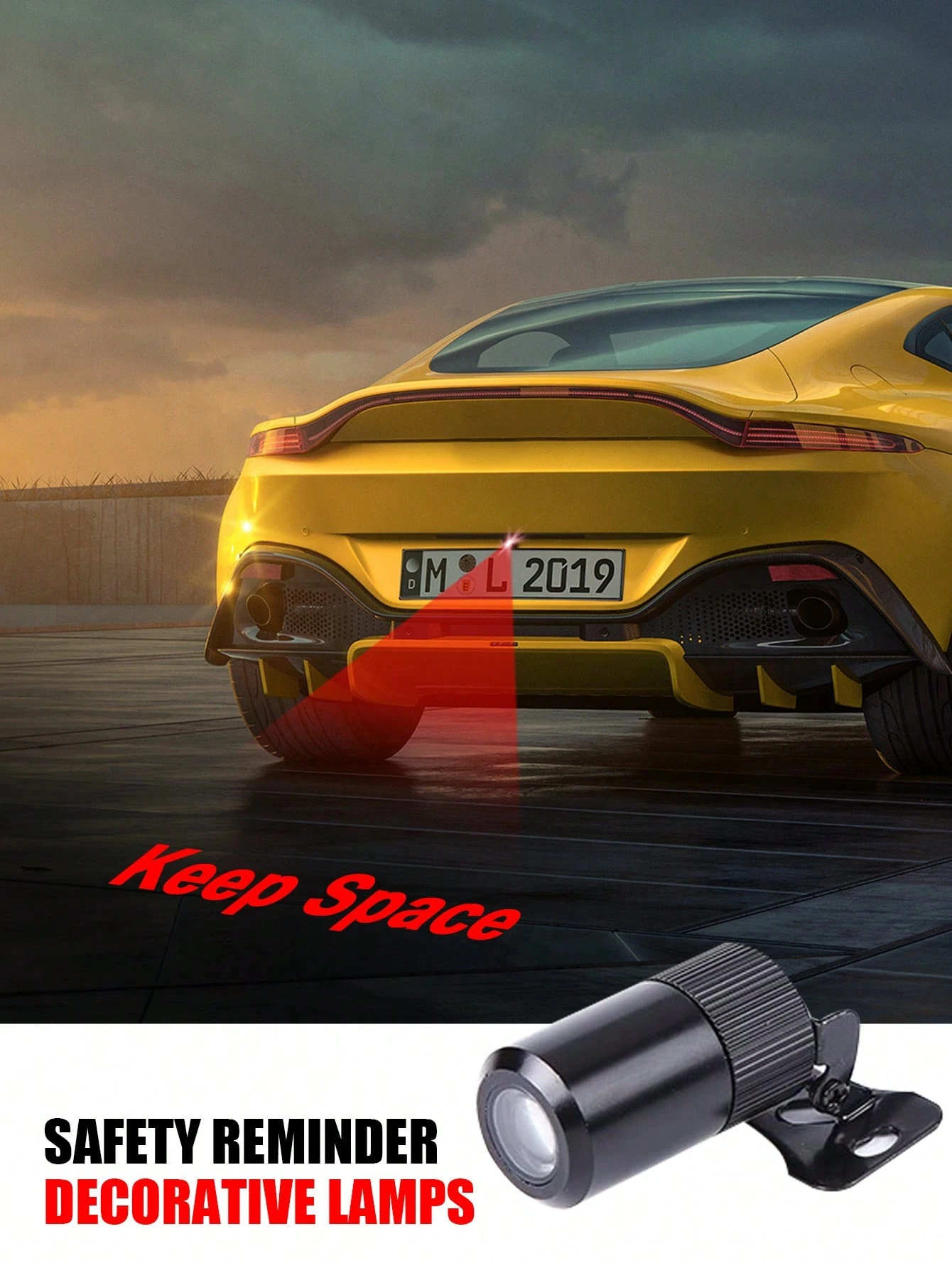 Car LED Projection Light, Small Tool Accessory, Neon Decor Light, STOP ...