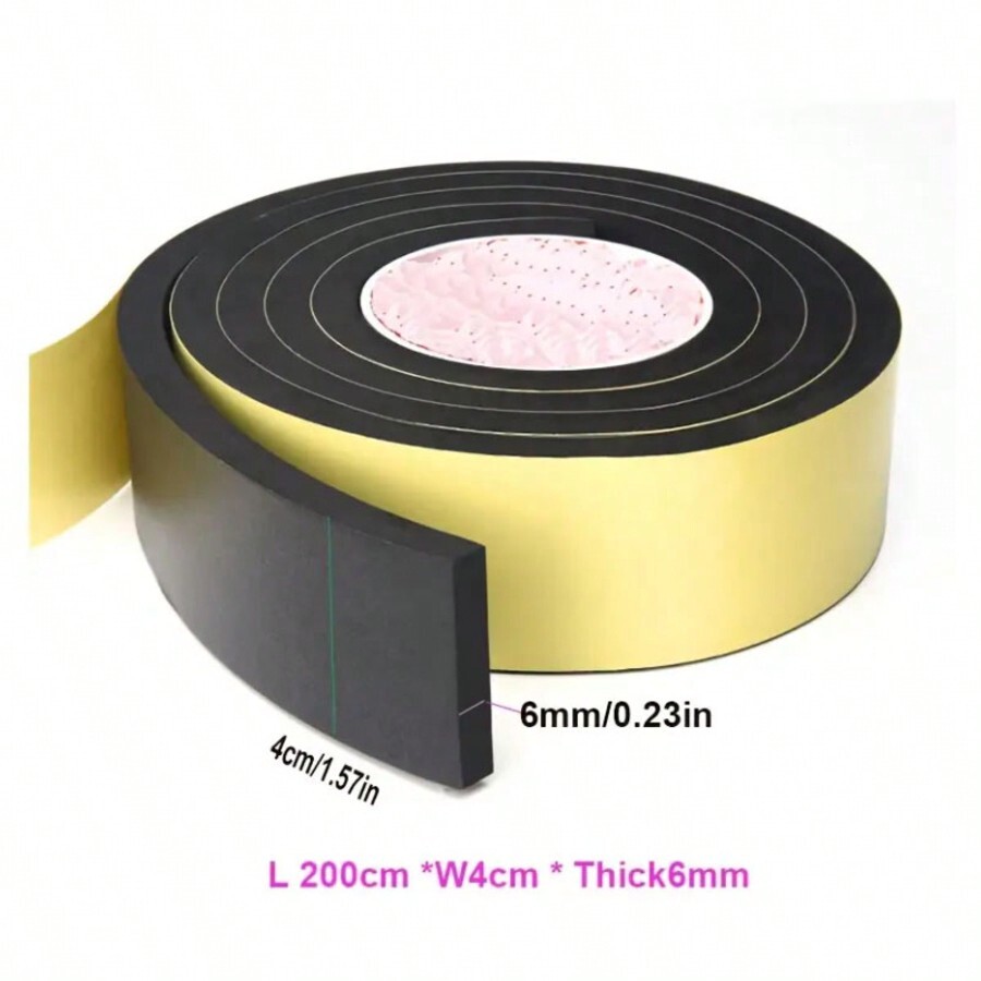 Self-Adhesive Neoprene Weather Stripping - High Density Foam Rubber Seal Tape For Sliding Doors ...