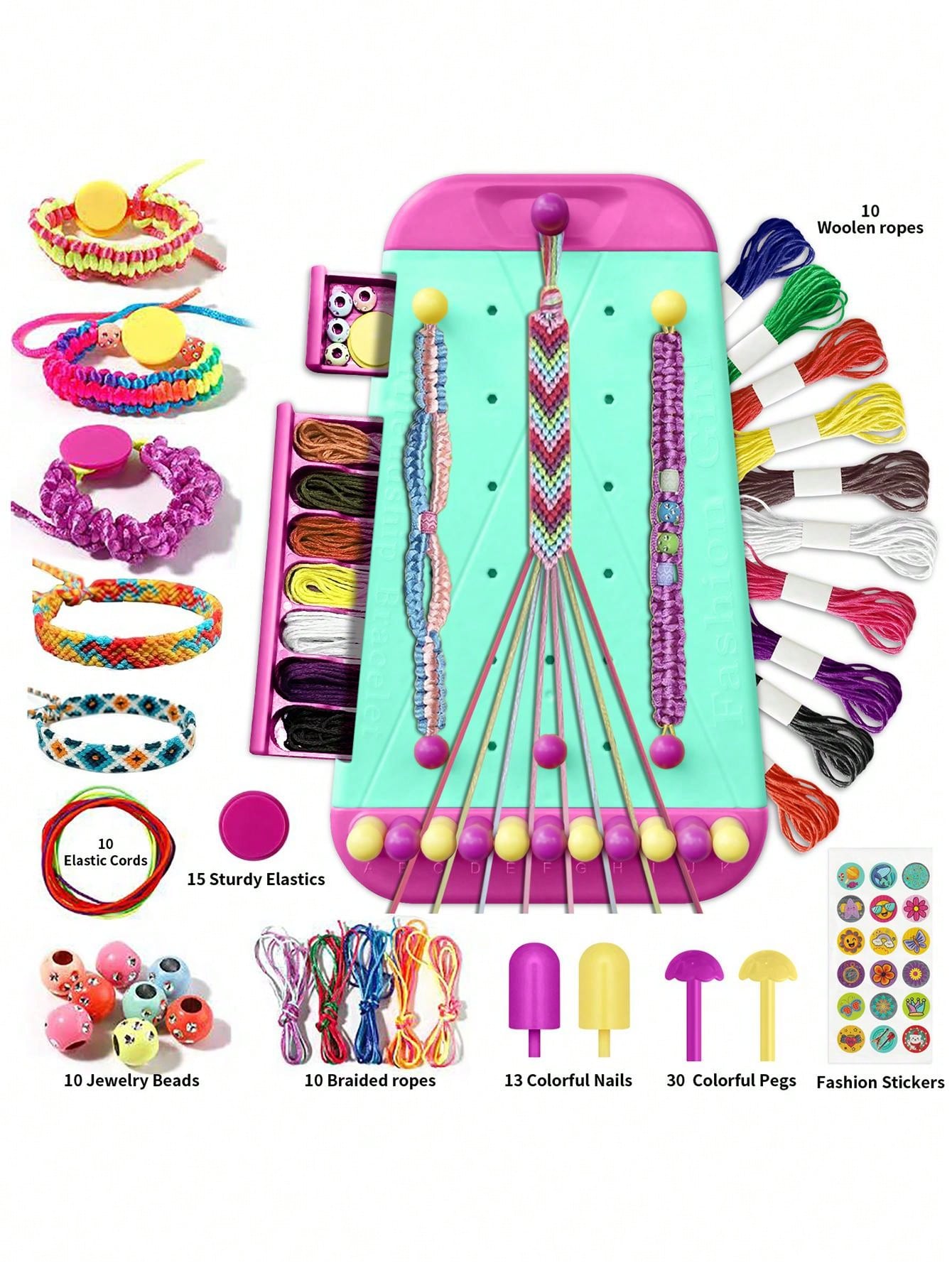 Lekwaiin Make Your Own Friendship Bracelets Kit For Girls 6 -12 Years ...