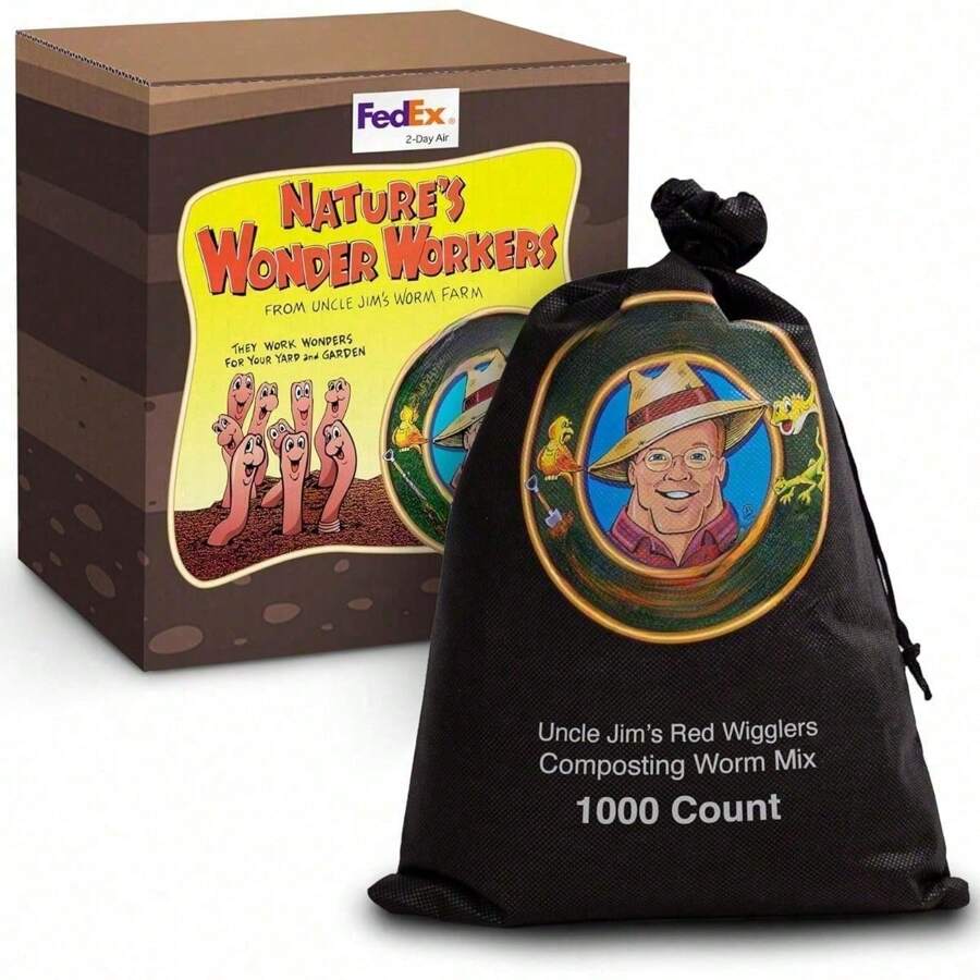 Red Wiggler Composting Worms Mix For Garden Soil Or Fishing | Pack Of ...