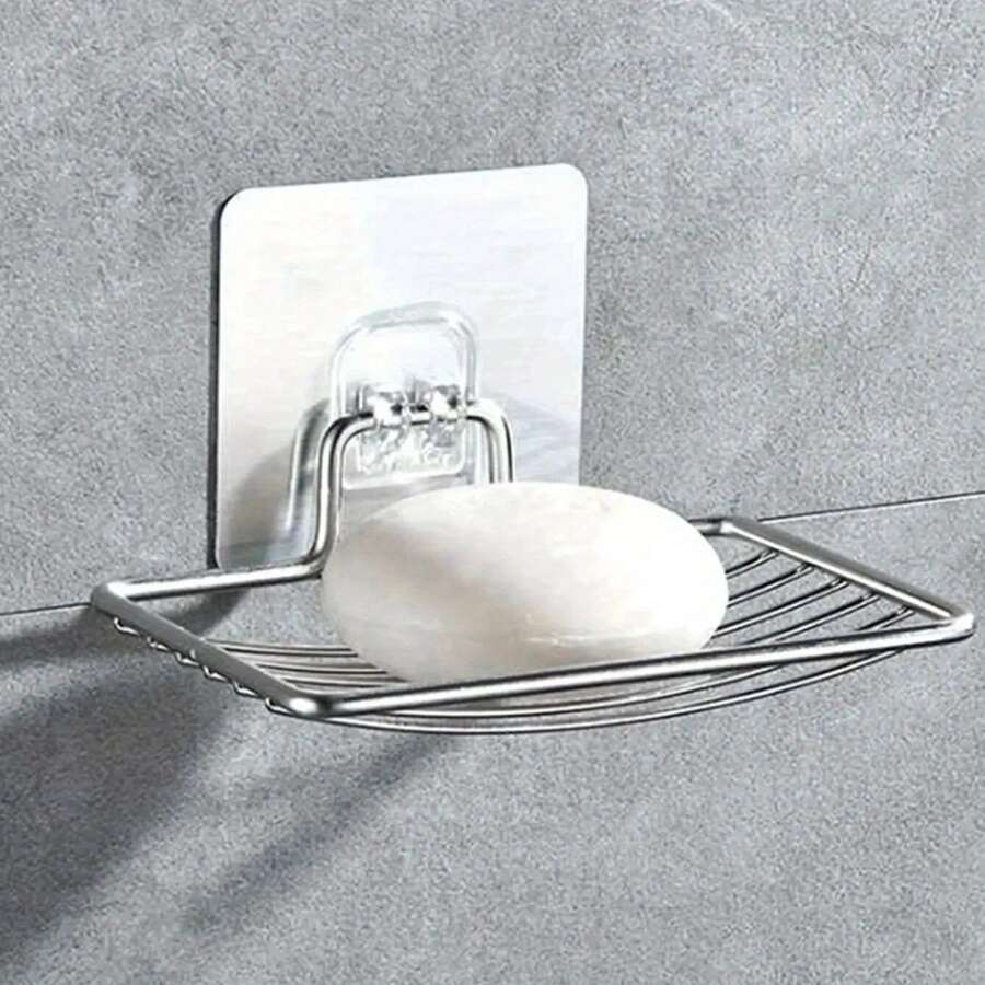 [Bathroom Upgrade] Stainless Steel Soap Rack - Single Layer Drain, Wall ...