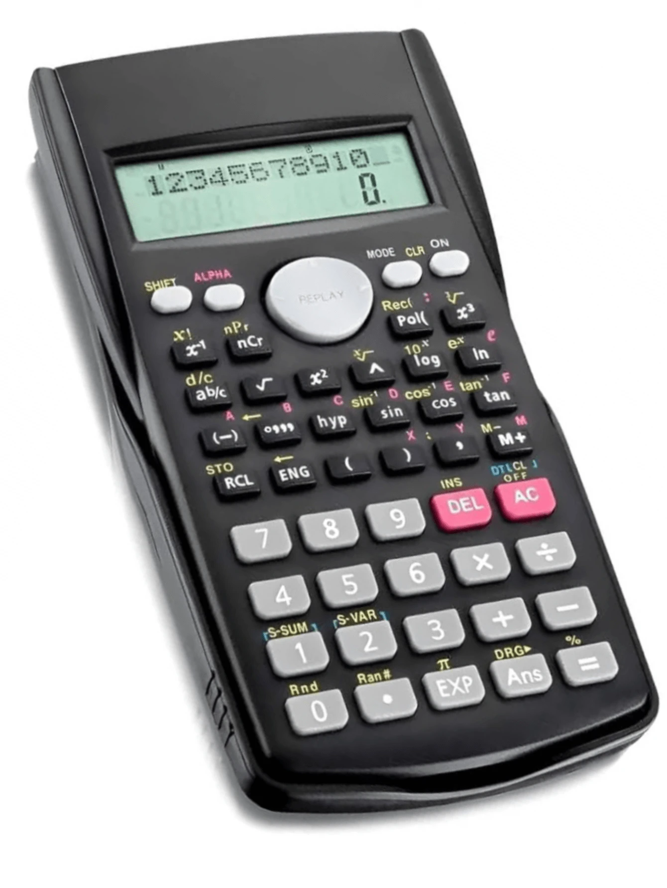 Scientific Calculator 12 Digits 240 Functions And Fraction Color School ...