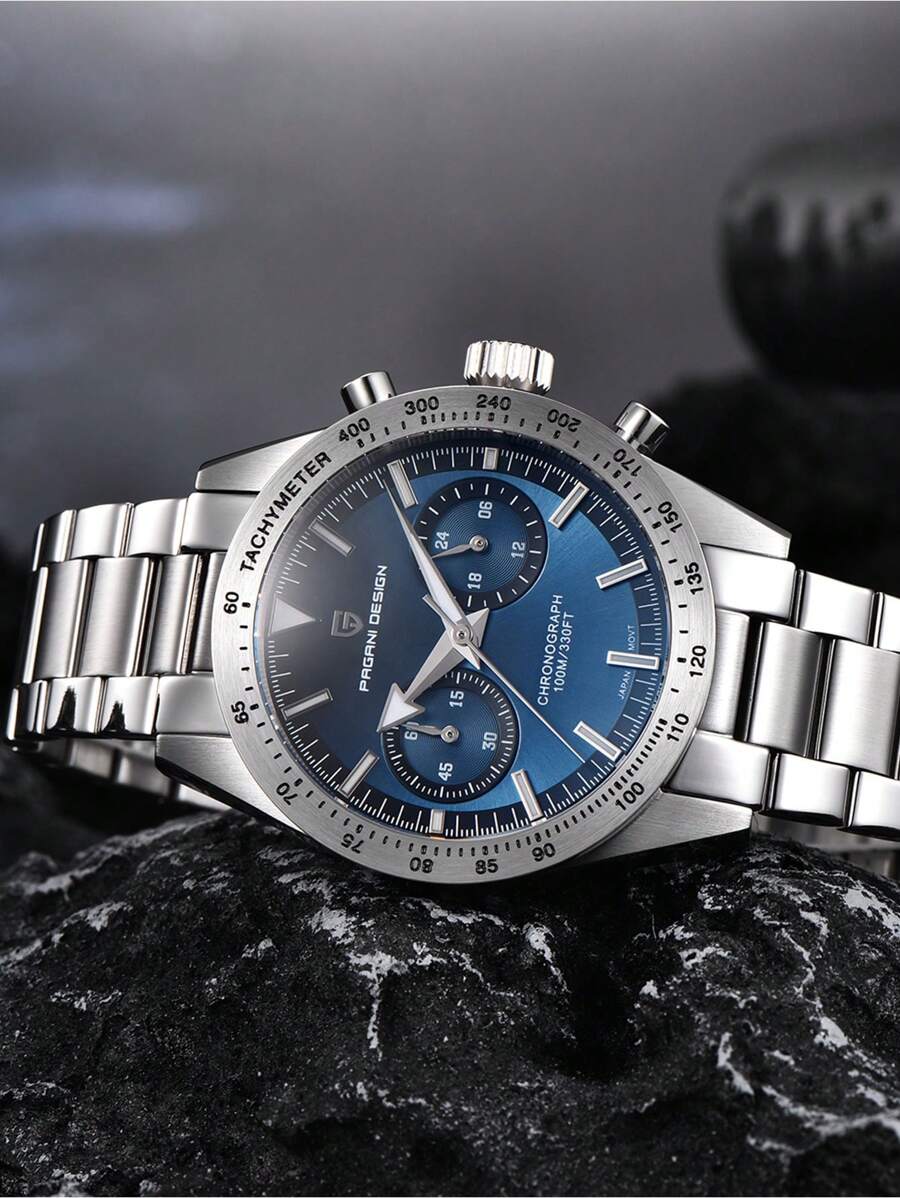 PAGANI DESIGN PAGANI DESIGN 2025 Herr Quartz Watch Japan VK64 Top Luxury Brand Clock 100M ...