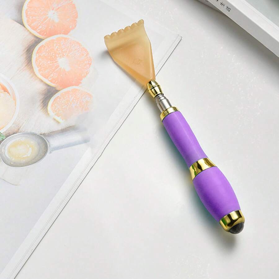 Peacock Blue Stainless Steel Retractable Tickle Bead Massage Scratcher ...