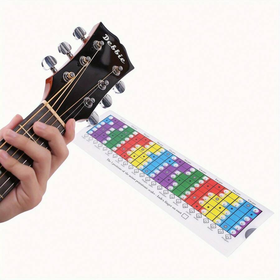 Folk Guitar Scale Slider Six-String Wooden Guitar Scale Contrast Meter ...