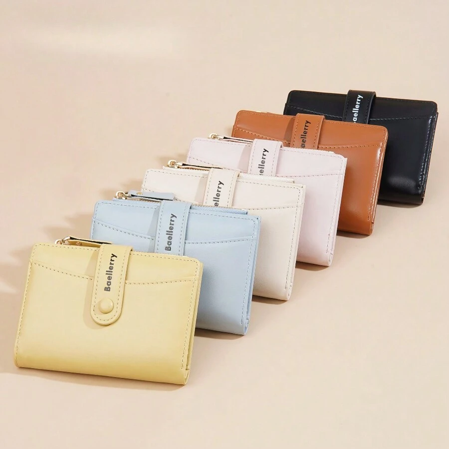 New Pastel Color Women's Short Wallet With Large Capacity And ...