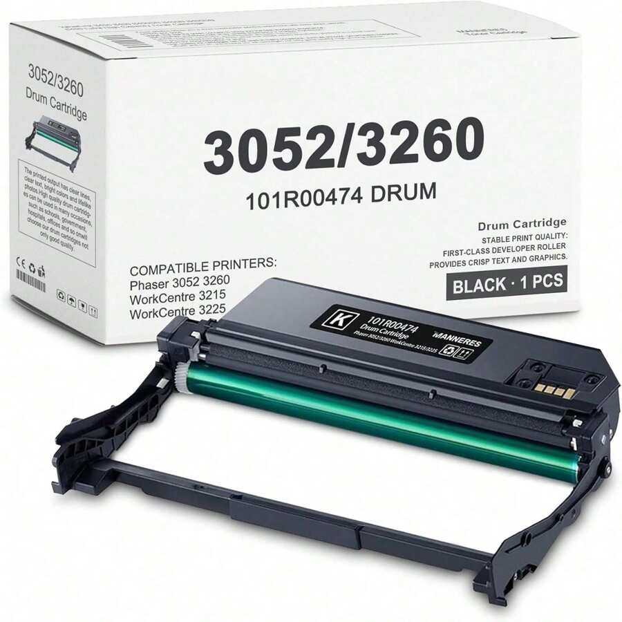 Phaser 3052/3260 WorkCentre 3215/3225 Drum Cartridge (1-Pack, Black ...