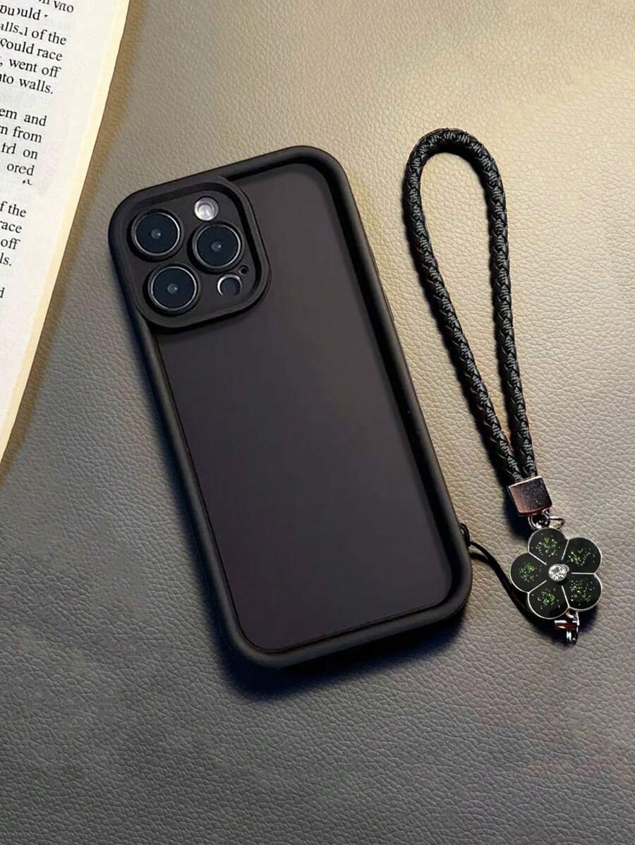 New Grooved Black Material With Flower Rope Soft Case Compatible With ...