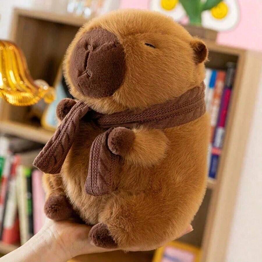 Süße Kuscheltiere, ähnlich Capybaras, aus weichen realistischen ...