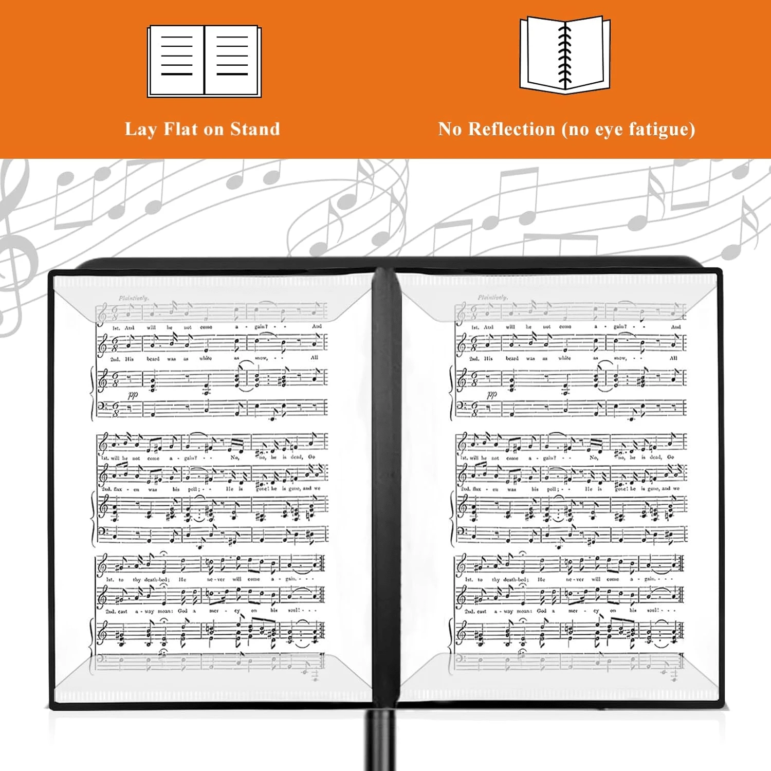 Music Score Folder A4 Chorus Foldable Folder Folder, Music File Display ...