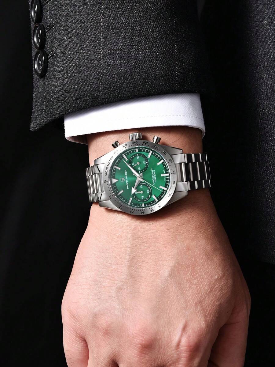 PAGANI DESIGN PAGANI DESIGN 2025 Herren Quarzuhr Japan VK64 Luxusmarke Uhr 100M wasserdicht ...