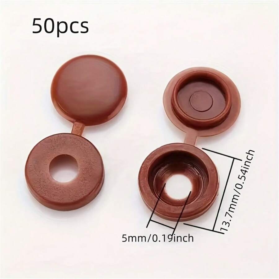 50 Pieces Decorative Self Tapping Screw Cover - Available In Multiple ...