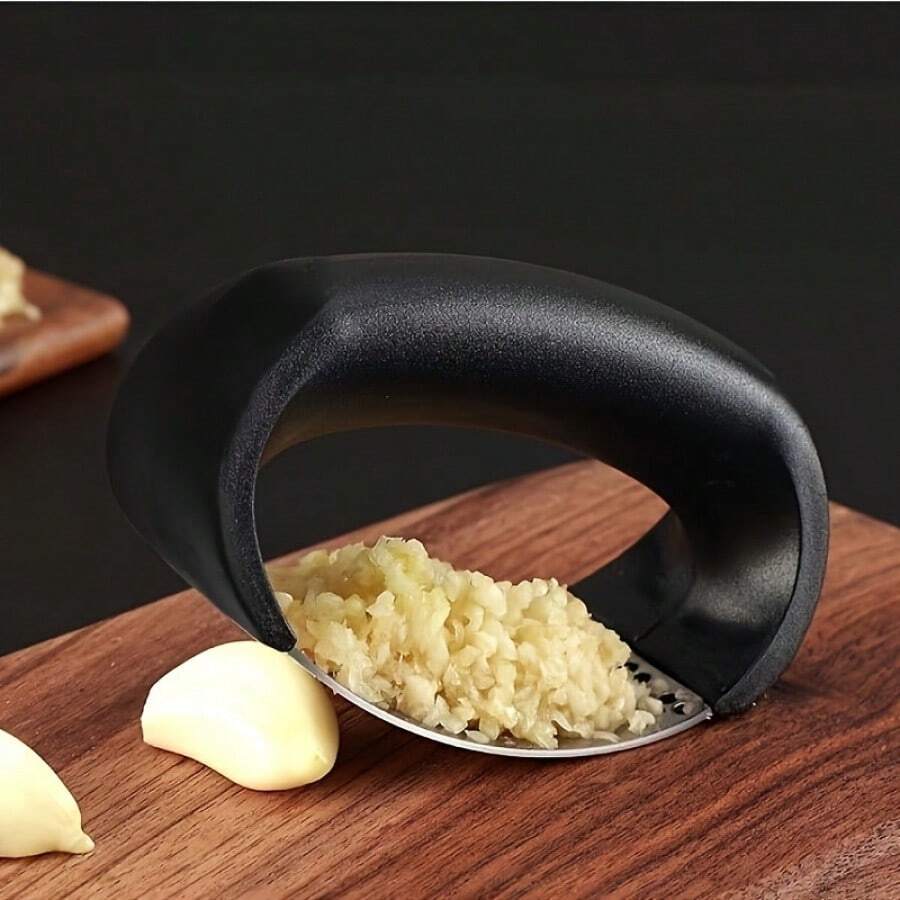 Stainless Steel Garlic Press That Easily Crushes Garlic To Create ...