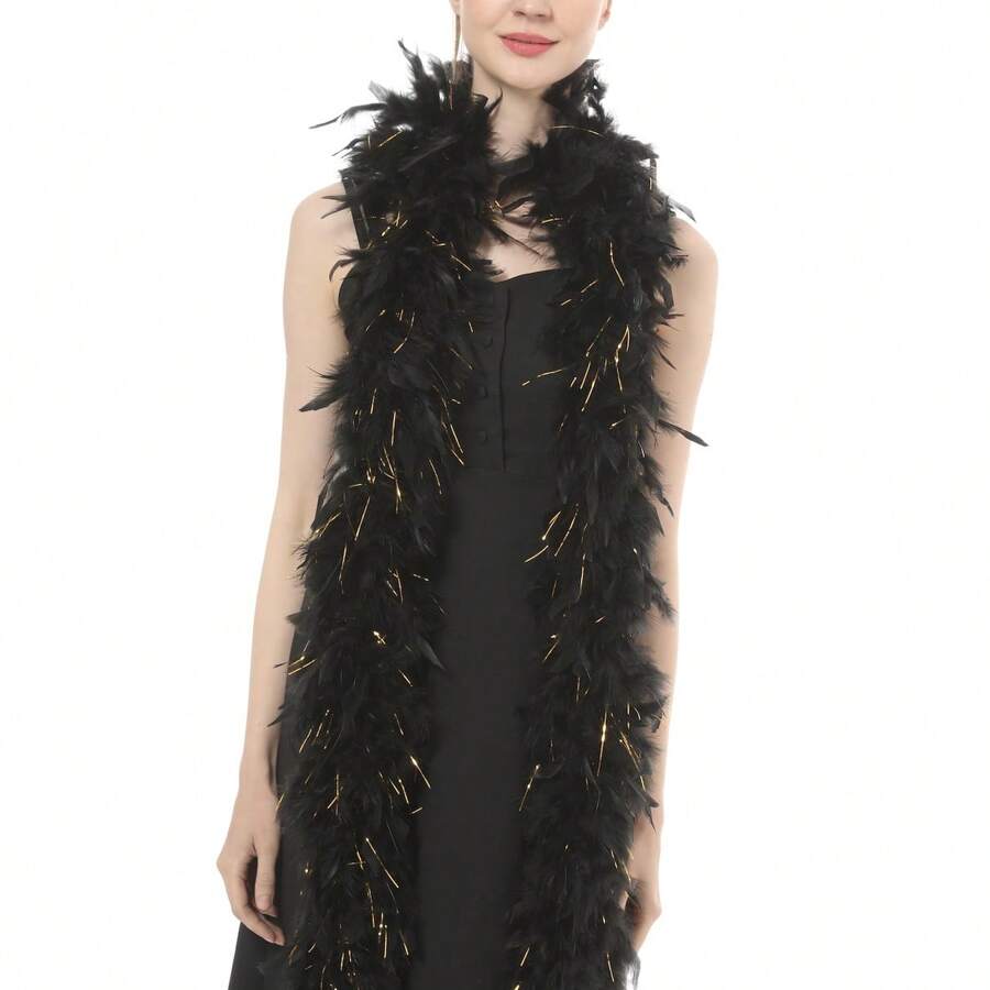 100 Gram Chandelle Artificial Feather Boa, 2 Yard Long-Great For Party ...