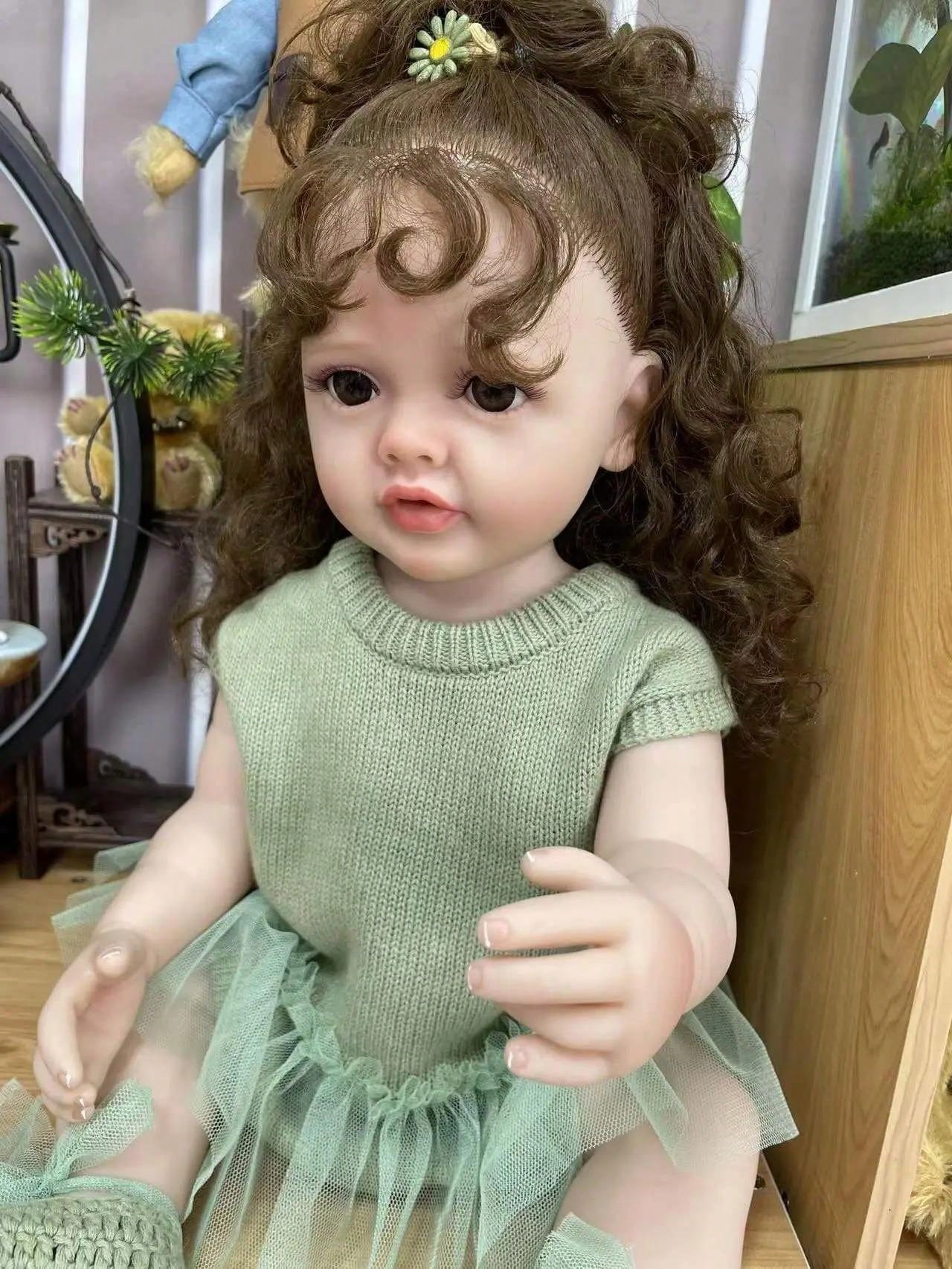 Lifelike 55cm 22inch Reborn Doll With Hair Transplant Dress Up DIY ...