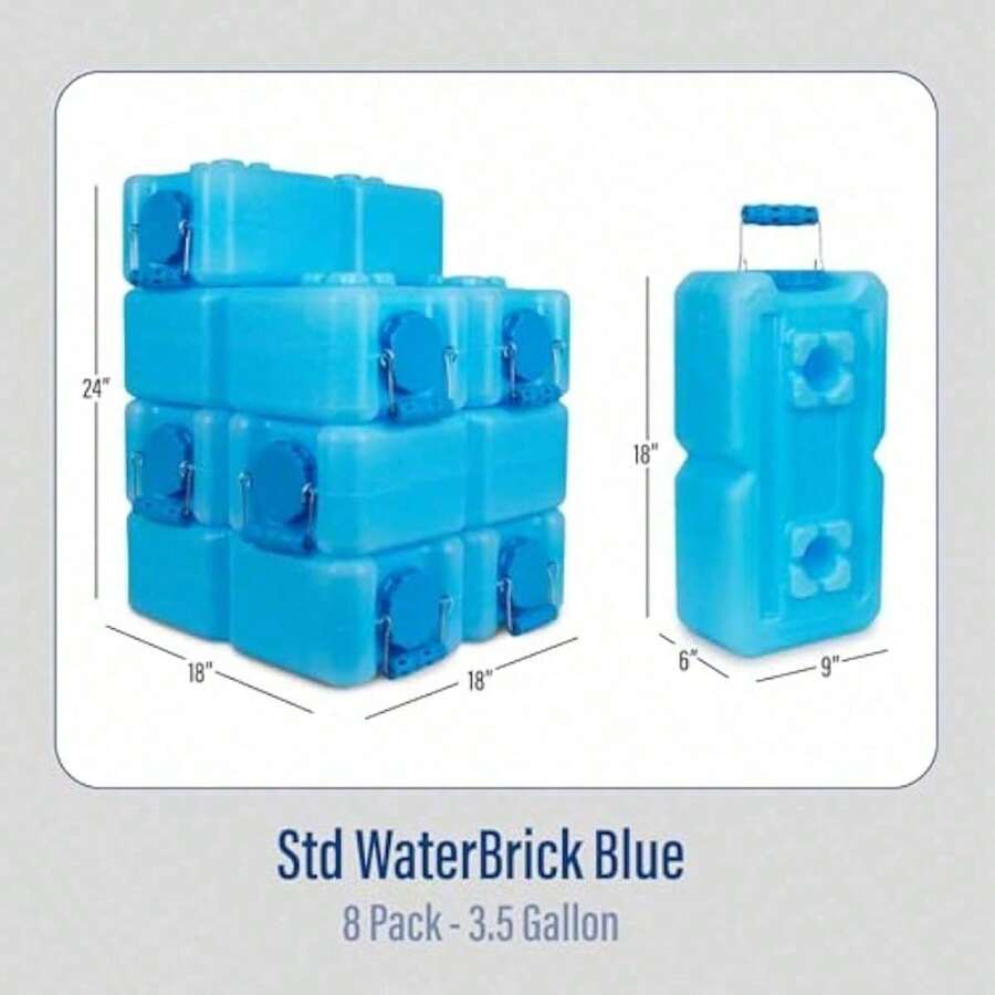 Water Storage Containers For Emergency Water Storage | 4-Pack Of ...