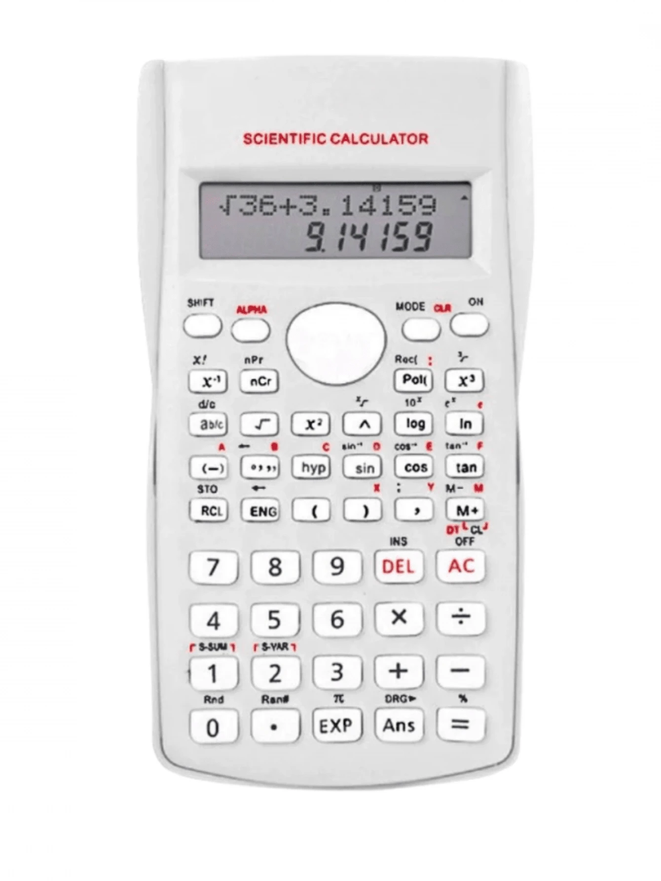 Scientific Calculator 12 Digits 240 Functions And Fraction Color School ...