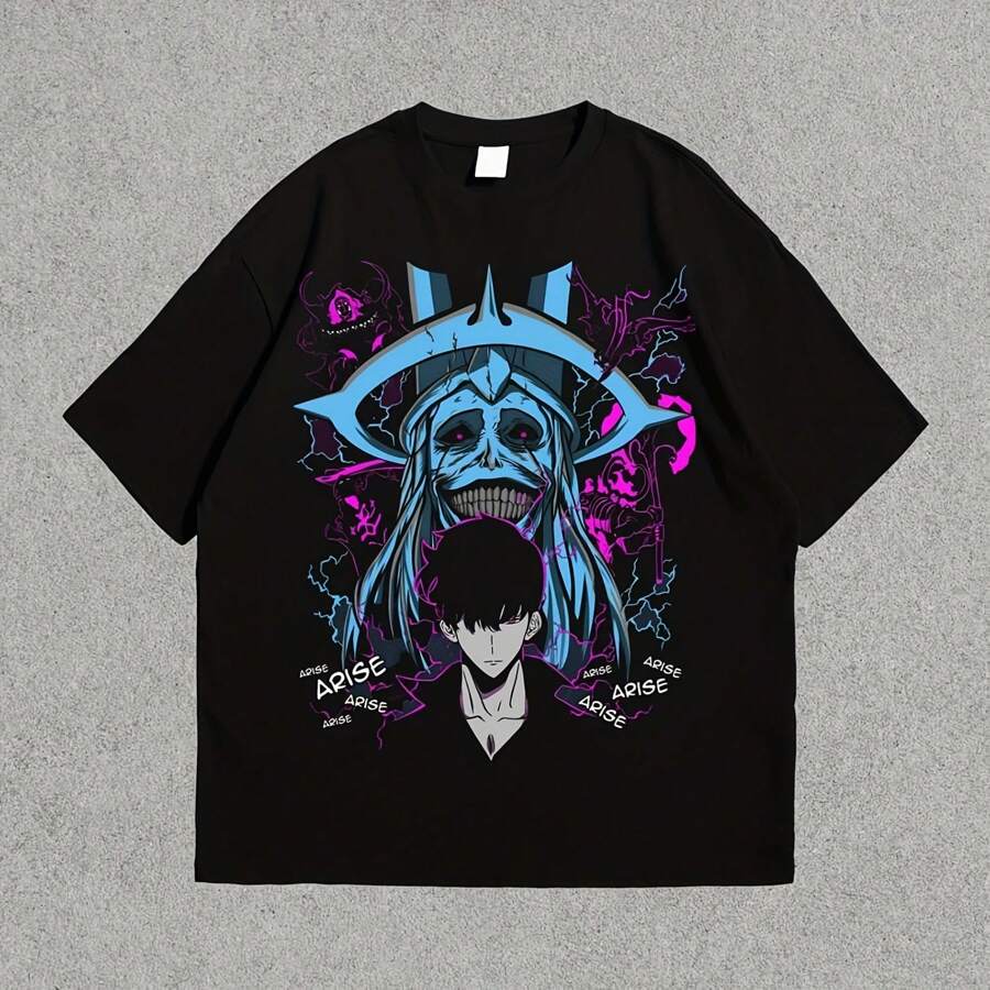 Solo Leveling T-Shirt - Anime Shirt - Webtoon Tee - Smiling Statue ...