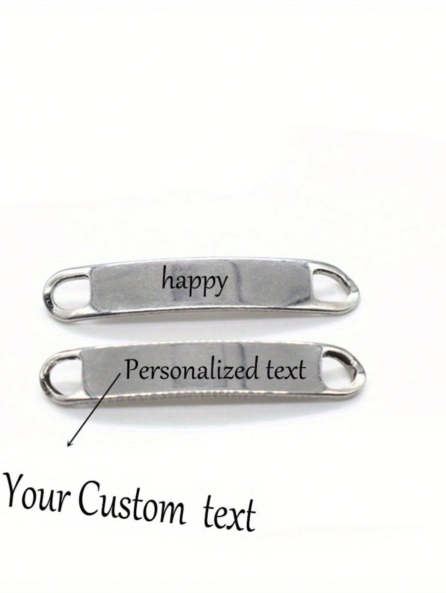 Customized Tags, Laser Engraved, Custom Shoelace Tags, Gifts For ...