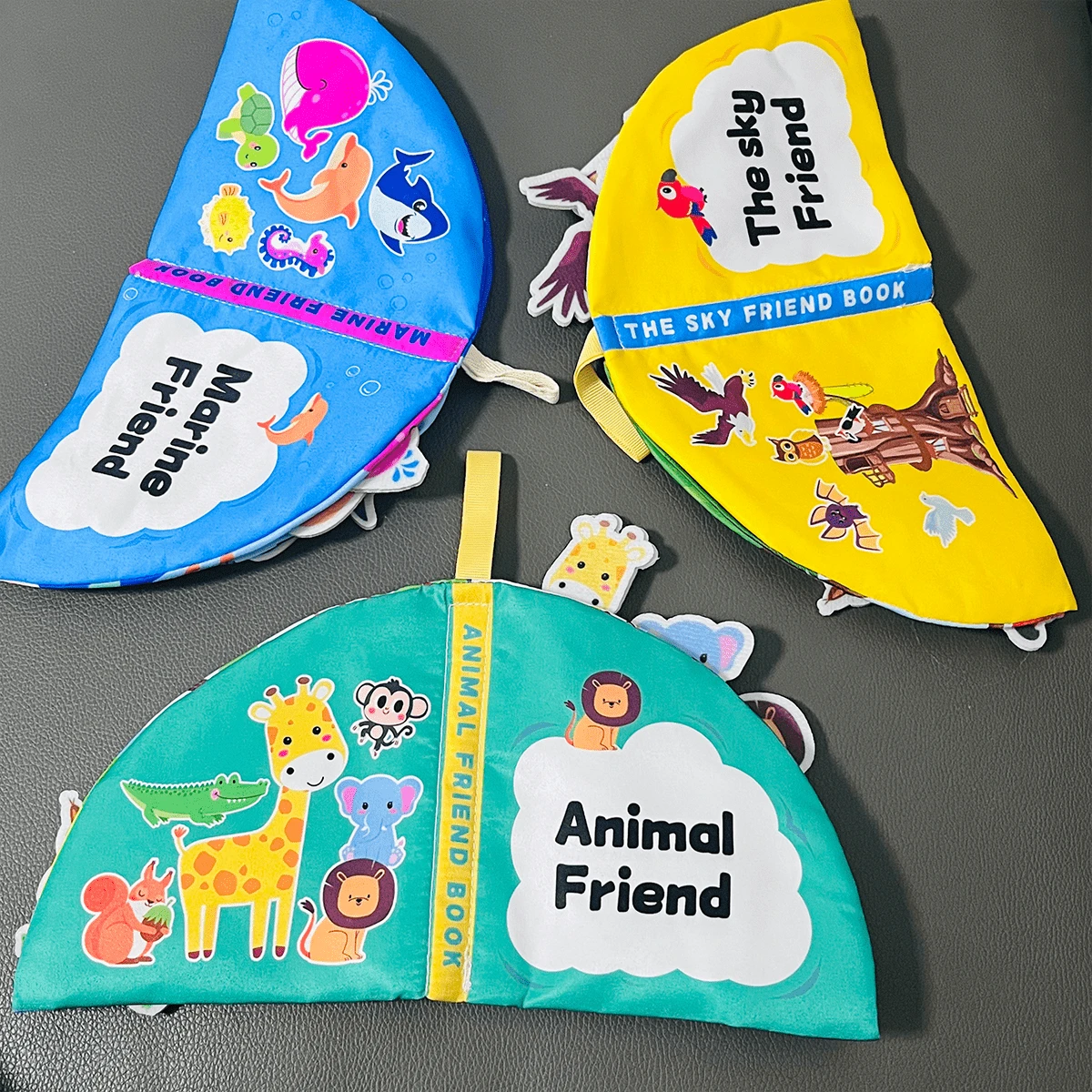 Kids Sensory Delight Soft Cloth Books - Touch, Feel, Crinkle, And ...