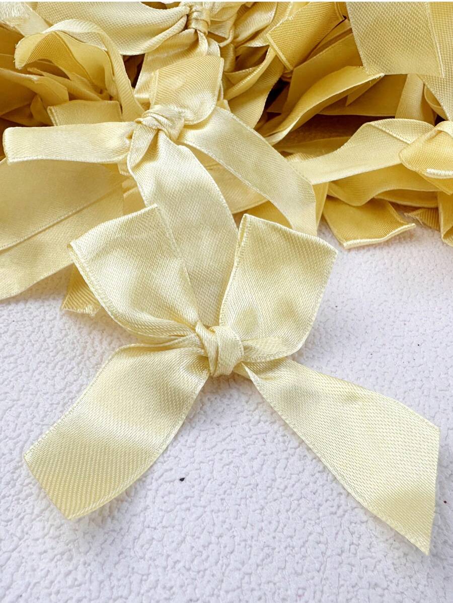 10pcs Gold Bows/Ribbons, For Decorating Boxes, Gifts, Birthday Parties ...