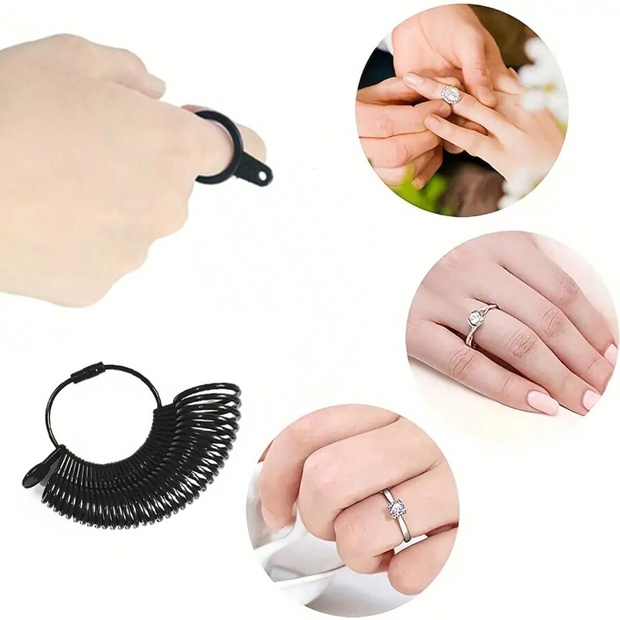 27pcs Ring Sizer Set - Plastic Finger Measuring Tool For Jewelry Making ...