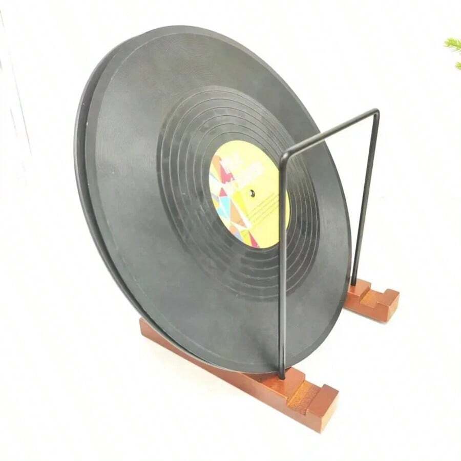 Record Holder Stand Tabletop Wooden Record Stand Vinyl Record Holder ...