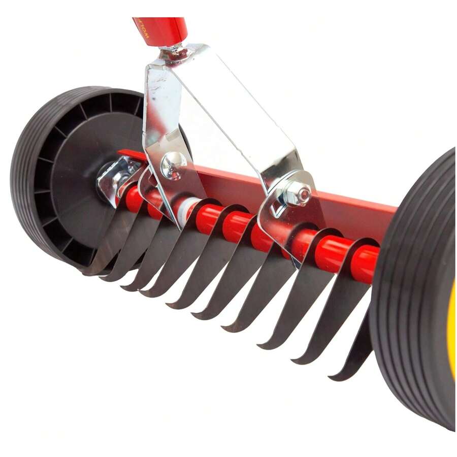 Urm3 Red & Yellow Dethatching Roller Rake | SHEIN USA