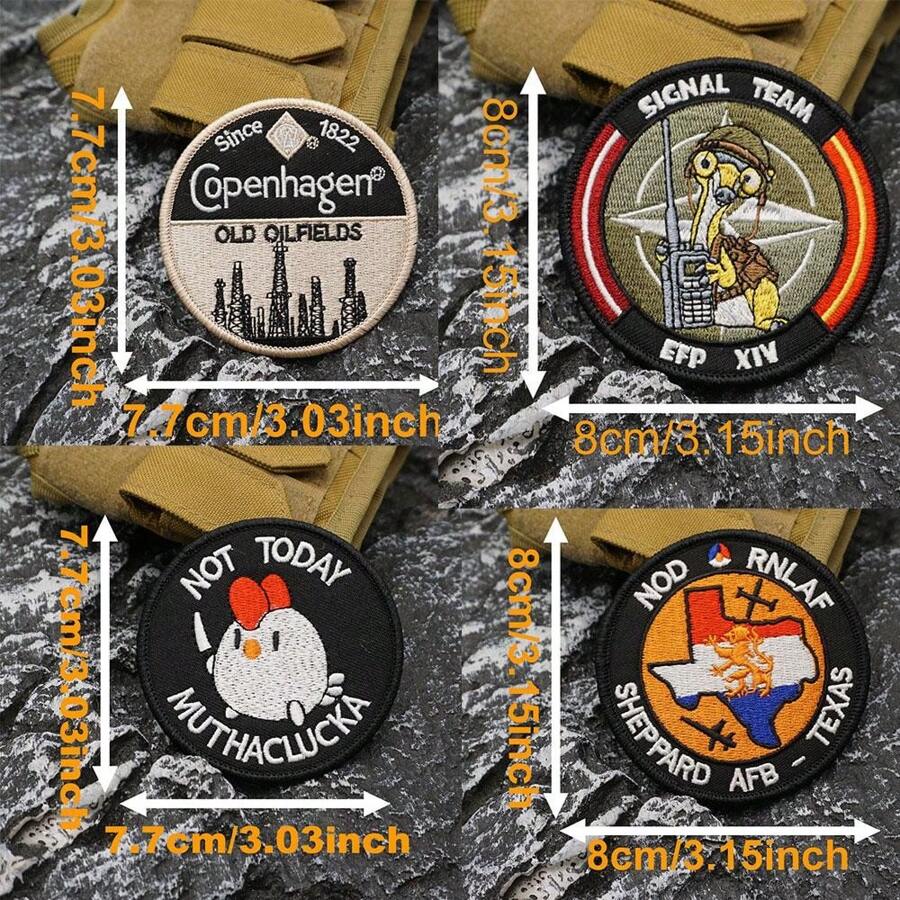 Embroidered Patch With Merrow Border, Sewable Applique And Label For ...