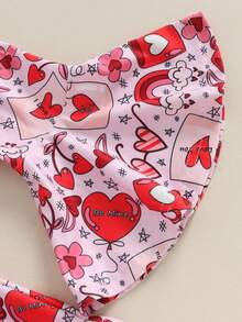 Toddler Girl's Valentine Gift Set Cute Graphic Sweatshirt Flare Pants 2 ...