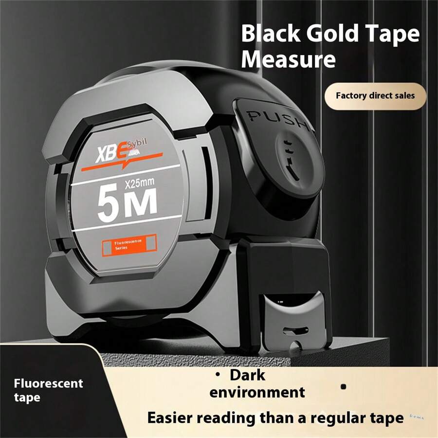 High-Tech Fluorescent Measuring Tape, Imported, Wide & Thick, Wear ...