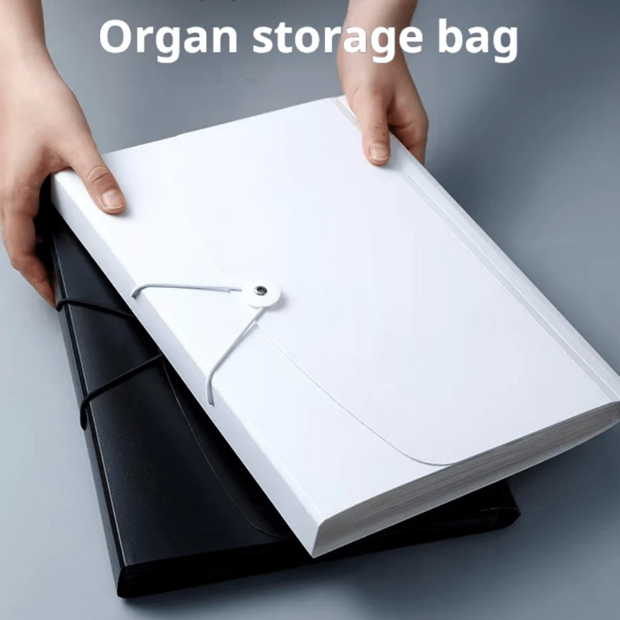 13 Compartment A4 Size Accordion File Folder, Large Capacity Document ...