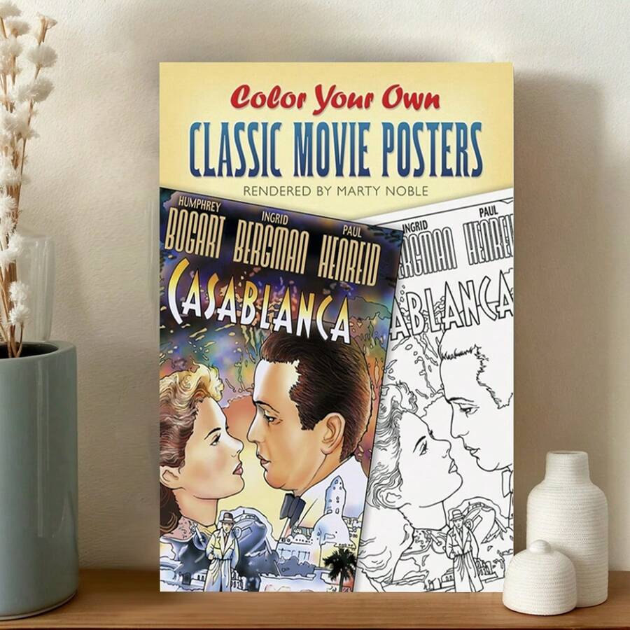 Framed Color Your Own Classic Movie Posters (Dover Art Masterpieces To ...