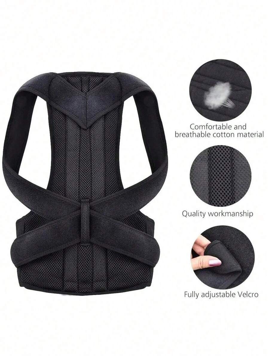 1pc,Adjustable Back Posture Corrector With Breathable Shoulder And ...