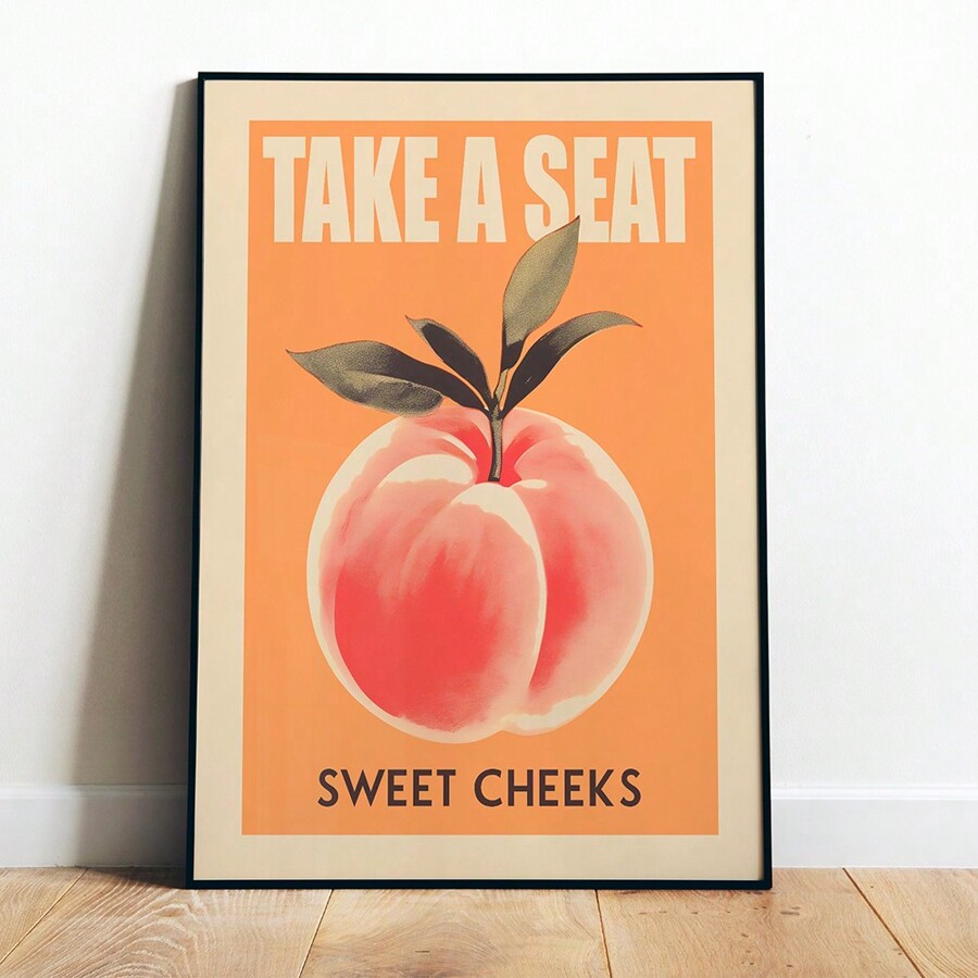 1pc Wall Arts Take A Seat Sweet Cheeks Posters Funny Toilet Prints ...