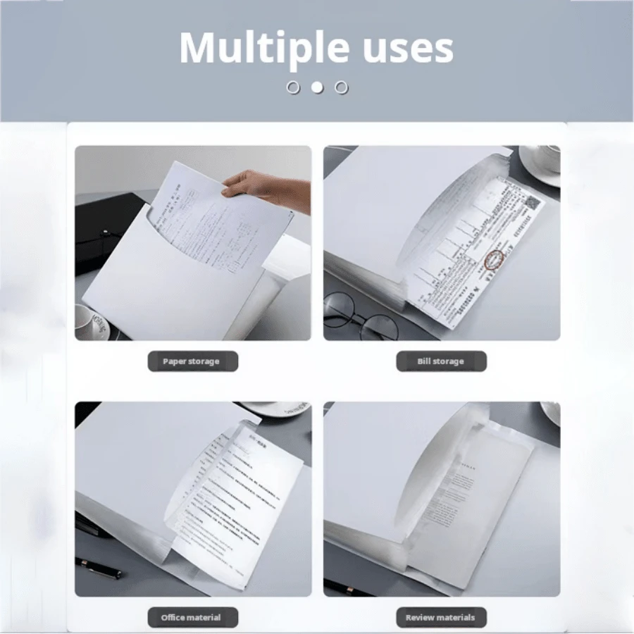 13 Compartment A4 Size Accordion File Folder, Large Capacity Document ...