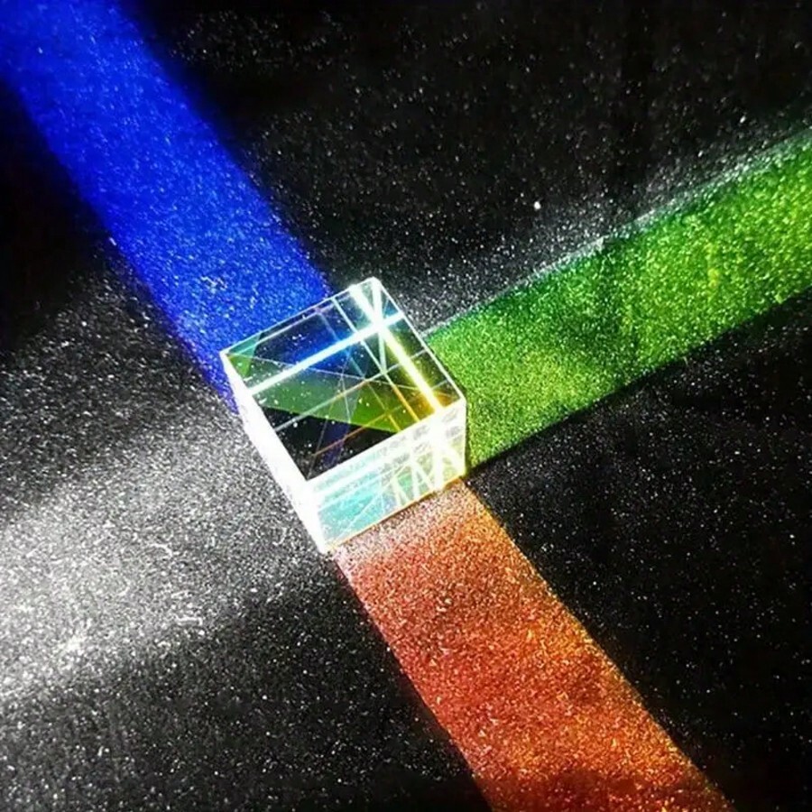Optical Glass X Cube Double Refraction Cube: RGB Combiner Splitter ...