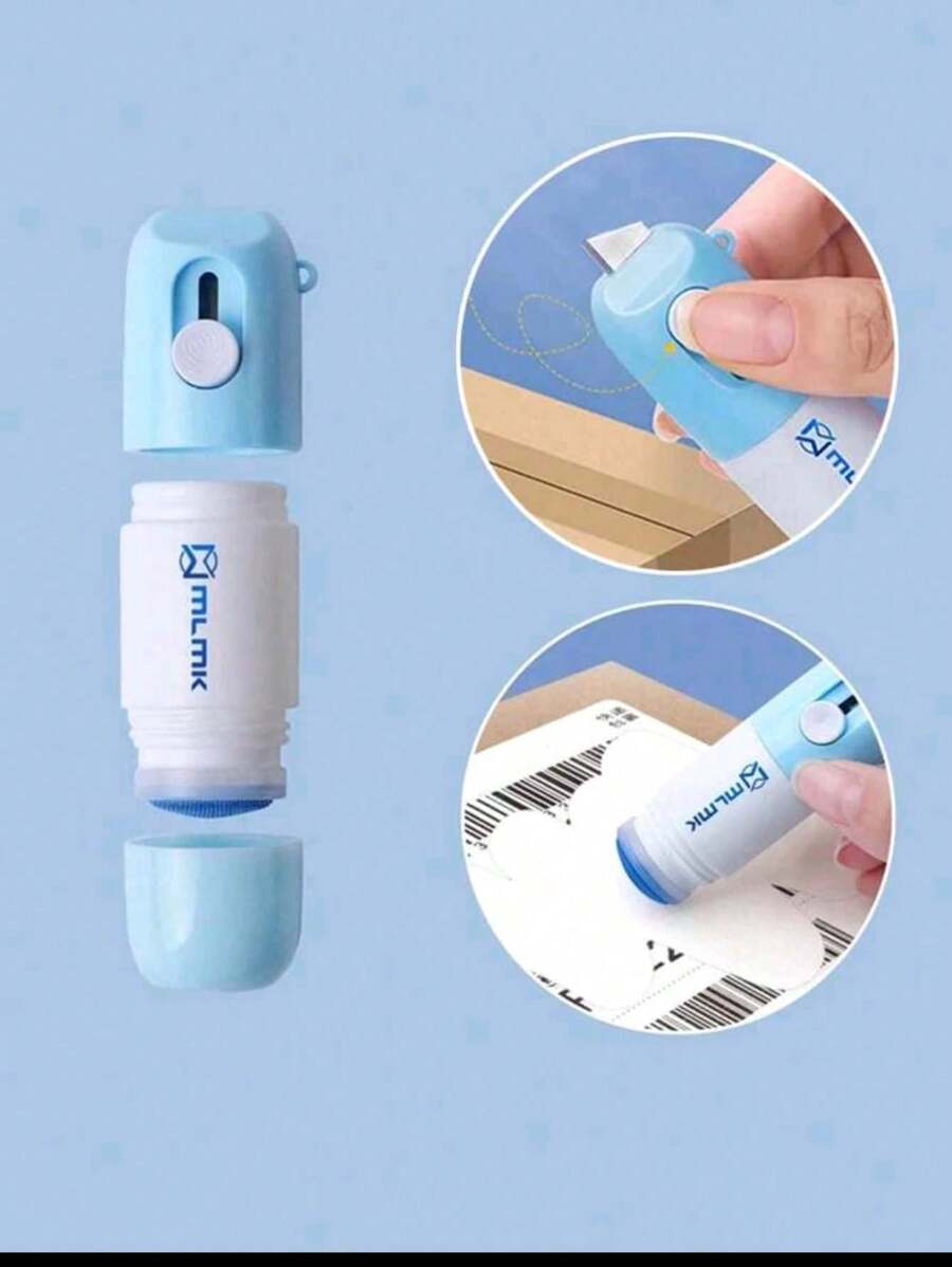 1 peça 2 em 1 Express Label Editing Seal e cortador de caixa, fita de ...