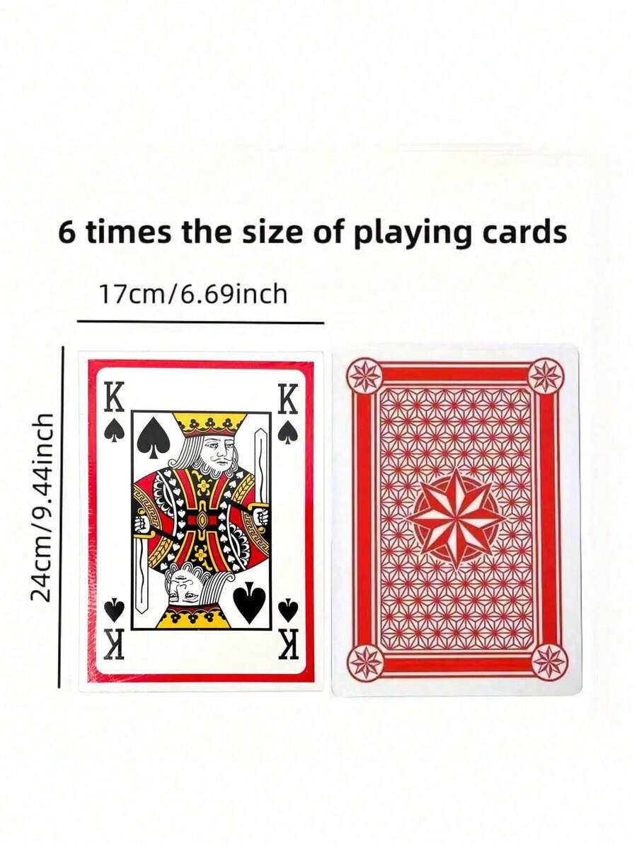 54pcs/1Set Extra Large Oversized Playing Cards, Jumbo Size Poker Cards ...