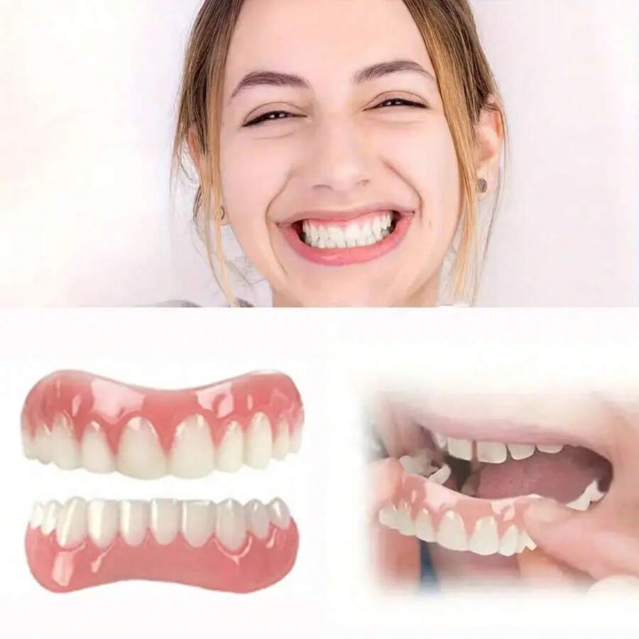 4pcs/Set New Upgrade Nonporous Upper And Lower Teeth Braces, Simulated ...