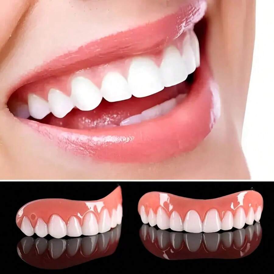 4pcs/Set New Upgrade Nonporous Upper And Lower Teeth Braces, Simulated ...