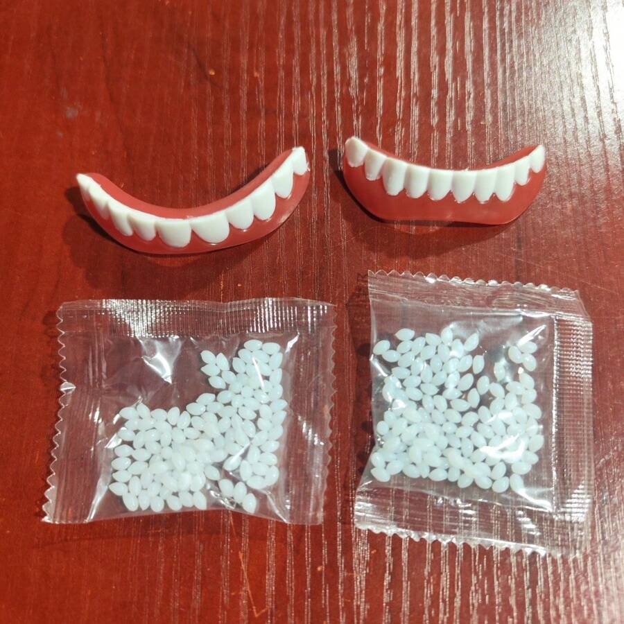 4pcs/Set New Upgrade Nonporous Upper And Lower Teeth Braces, Simulated ...