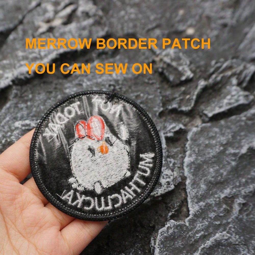 Embroidered Patch With Merrow Border, Sewable Applique And Label For ...